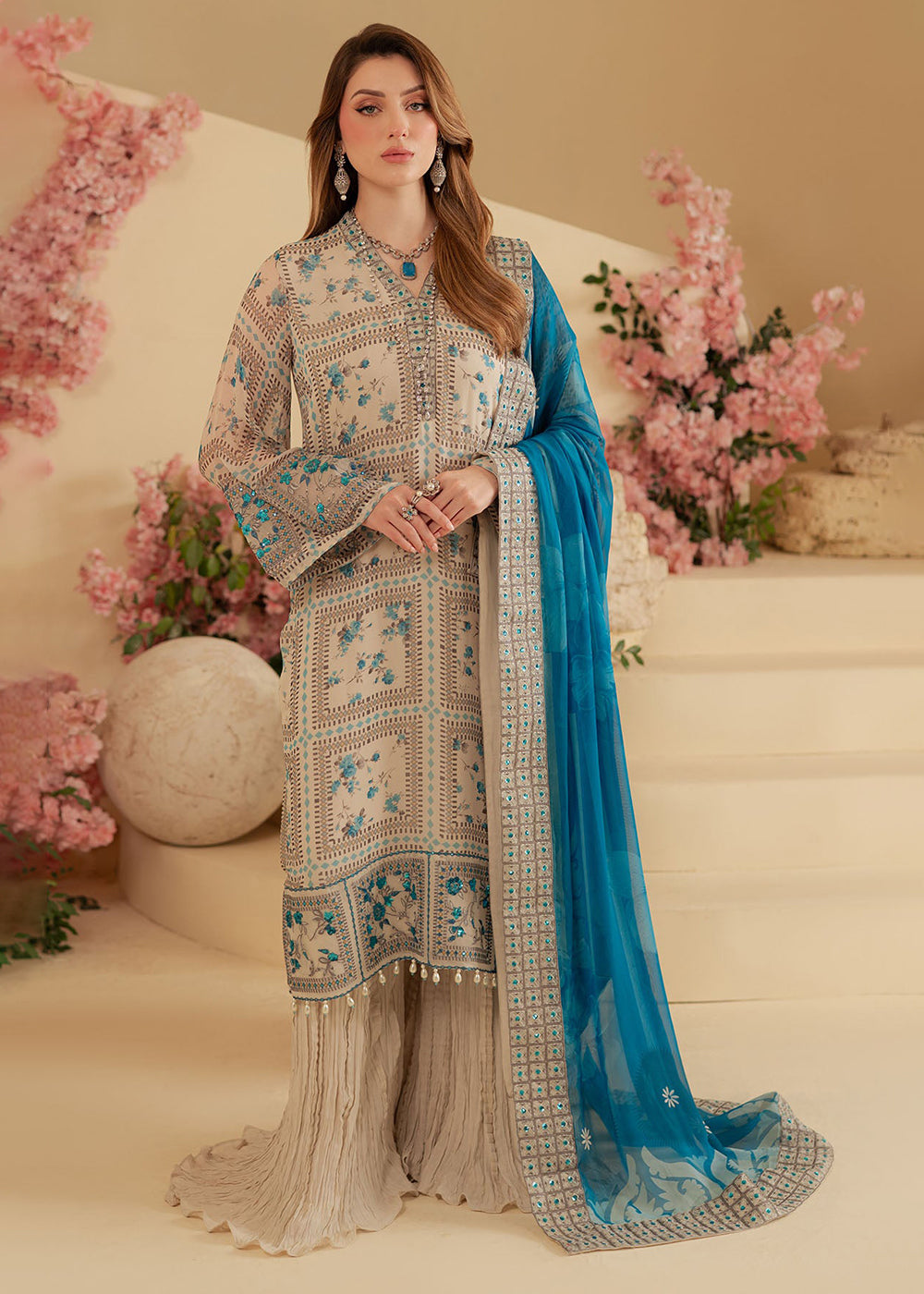 Buy Amaya Luxury Chiffon '25 by Nureh | AM-17 | Empress Clothing
