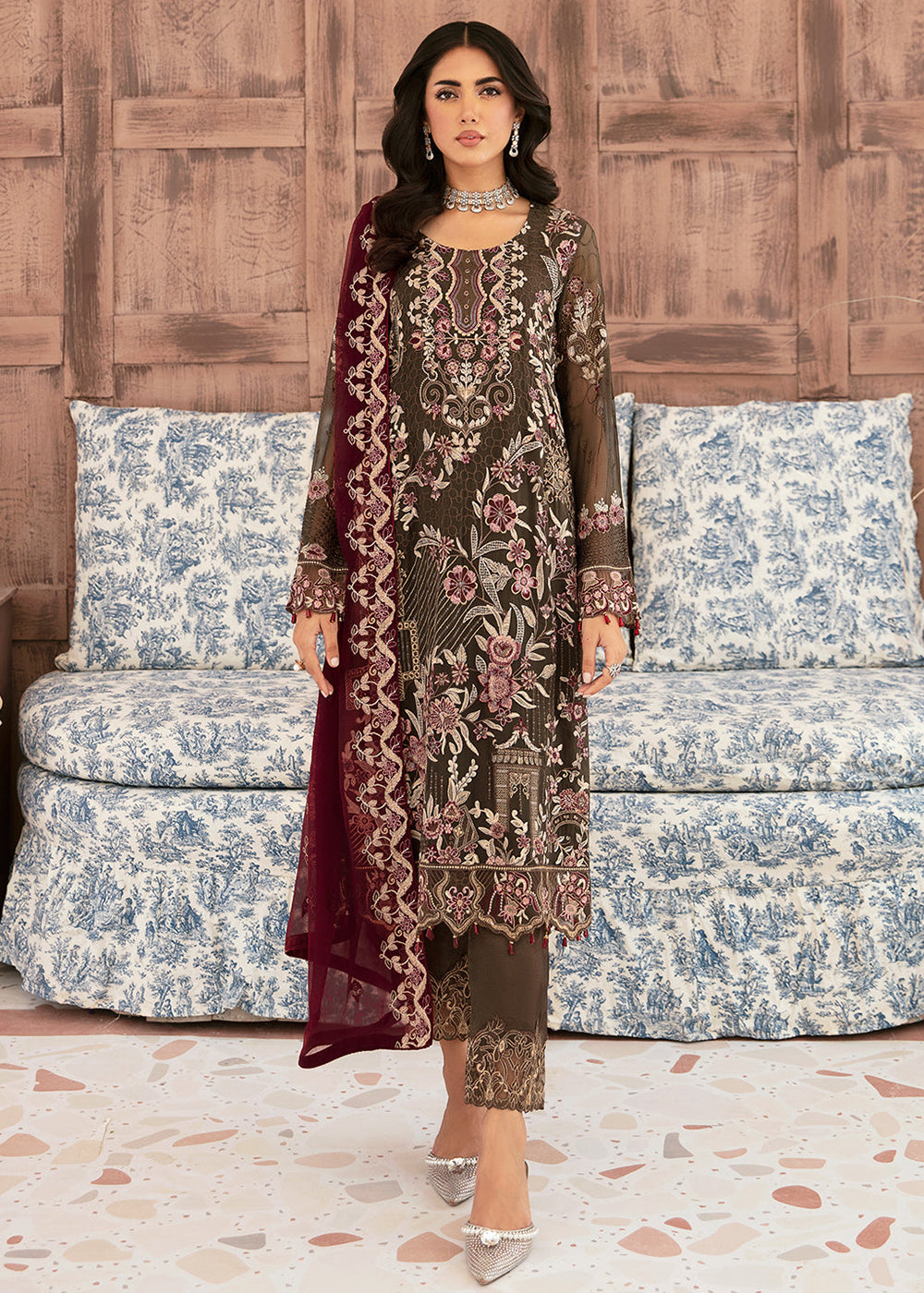 Buy Luxury Chiffon Collection 2024 by Ramsha | F-2604 Online @ Empress ...