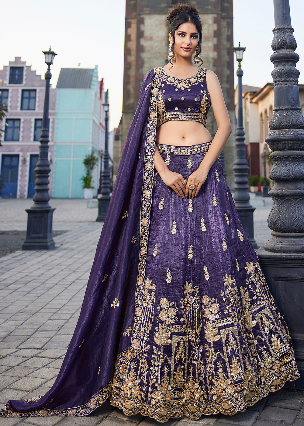 Purple indian wedding dress 60 photos - Vianawedding.com